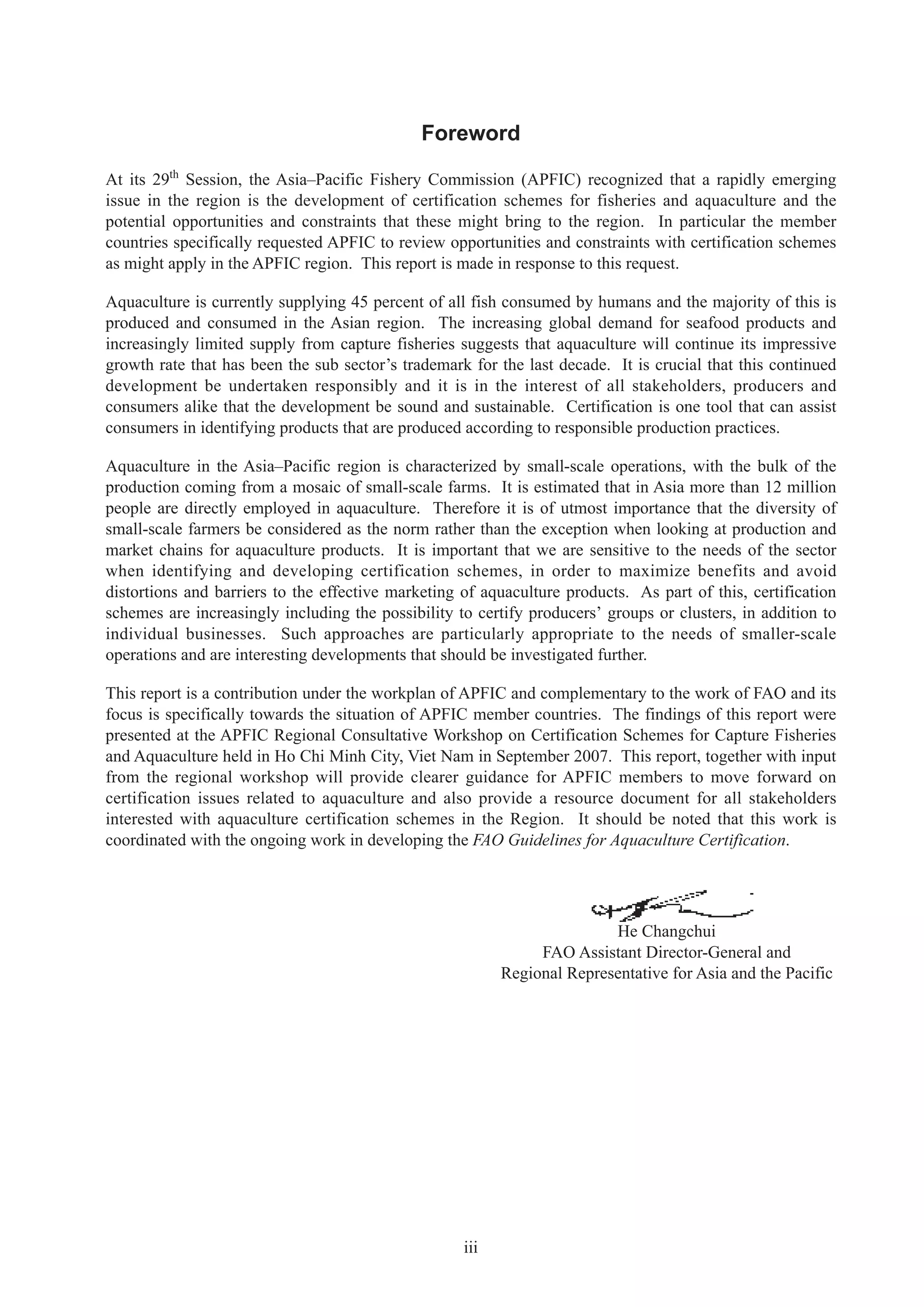 Fao, food certification scheme | PDF