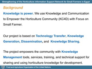FAO Hortisun Project Presentation | PPT