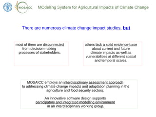 Fao modelling system for agricultural impacts of climate change | PDF