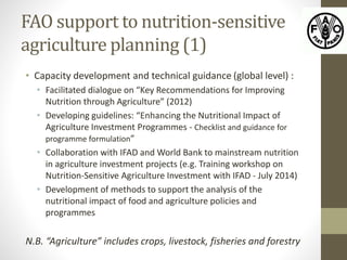 Fao nutrition programming | PPTX