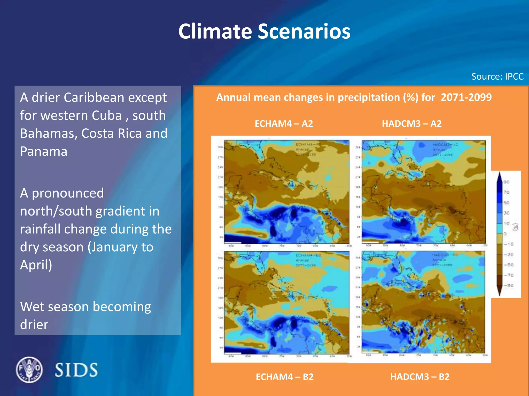 Impacts of Climate Change on the Economic and Livelihood Sectors of the ...