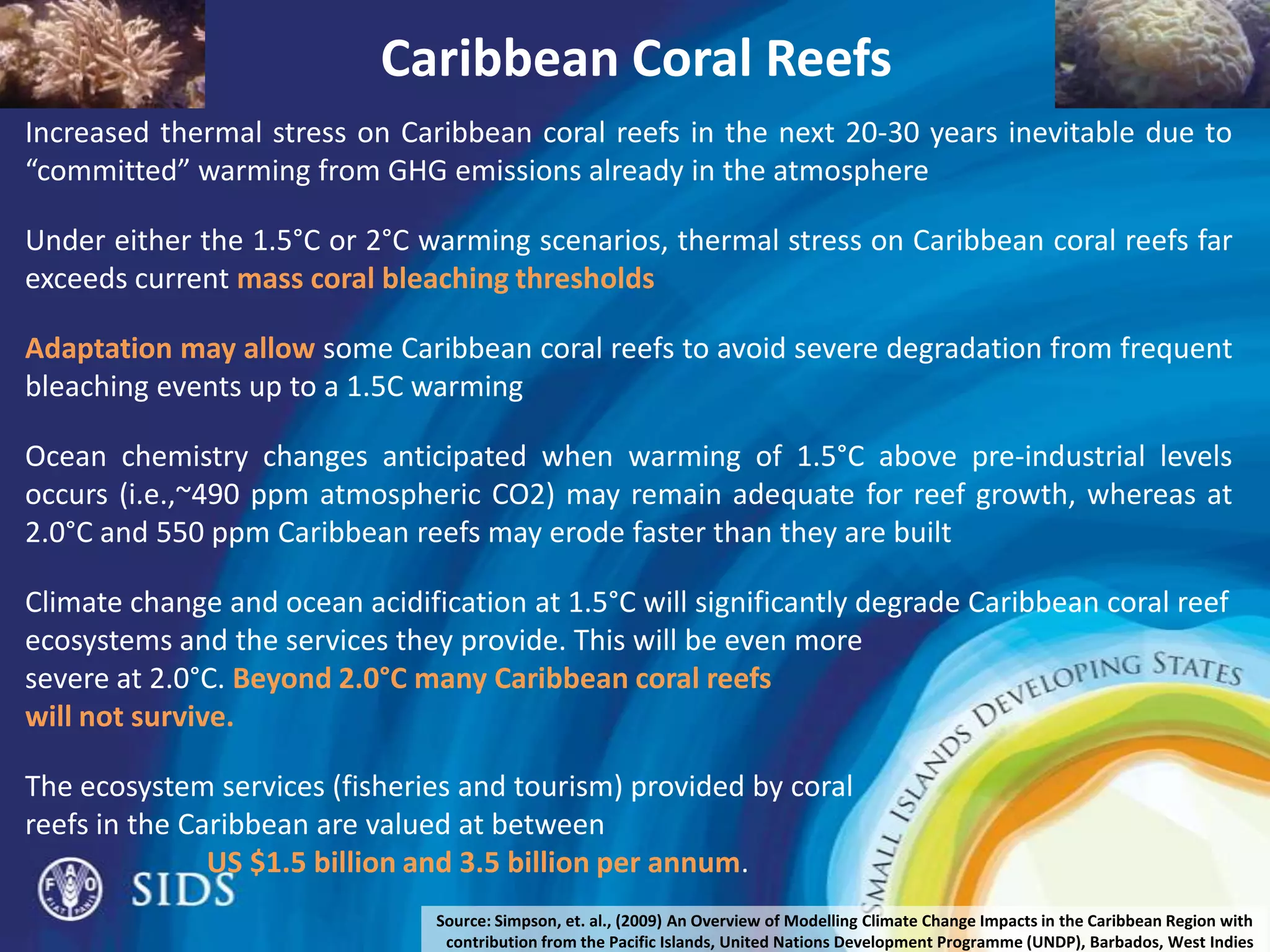 Impacts of Climate Change on the Economic and Livelihood Sectors of the ...