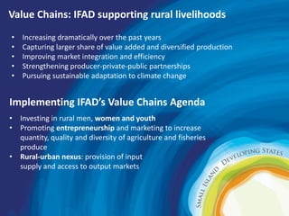 Value Chains and Livelihoods Diversification | PPTX