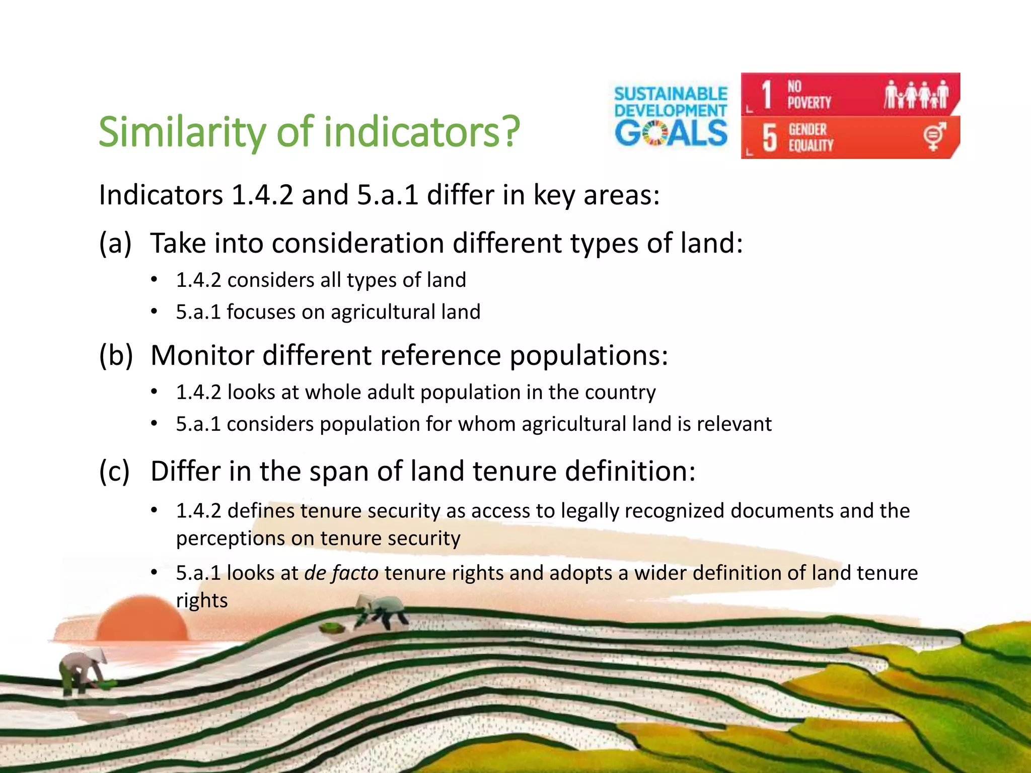 FAO's role in the SDGs indicators and practice | PPT