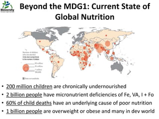 Ensuring agricultural biodiversity and nutrition remain central to ...