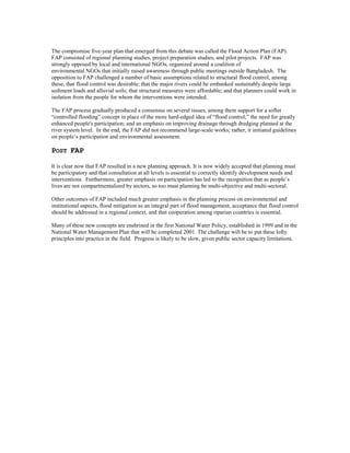 Bangladesh Flood Action Plan | PDF
