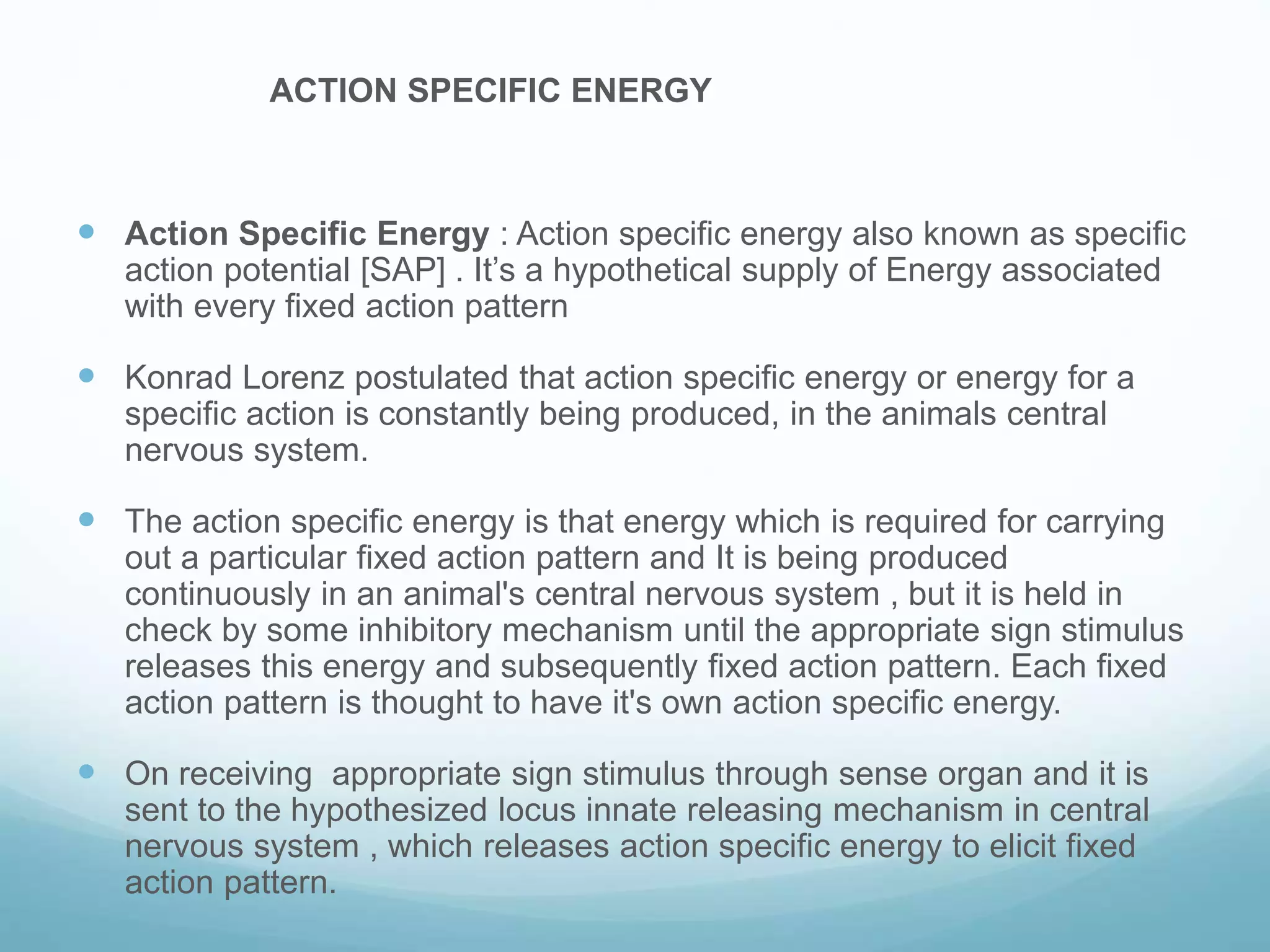 Concepts of Ethology | PPTX