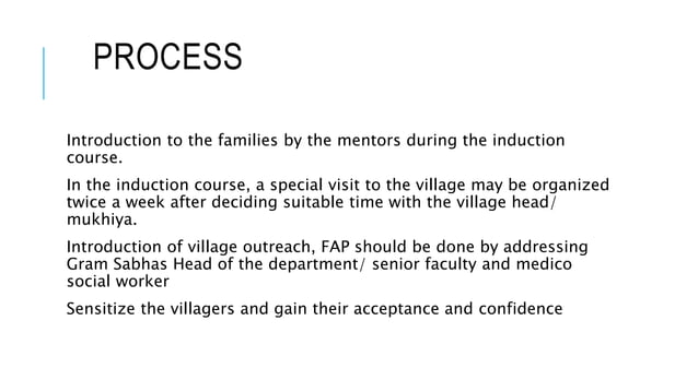 Family Adoption Programme first year mbbs.pptx | Education