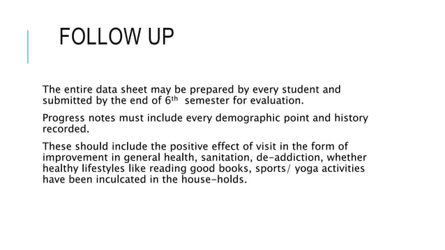 Family Adoption Programme first year mbbs.pptx | Education