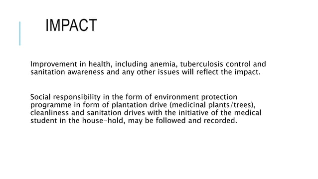 Family Adoption Programme first year mbbs.pptx | Education