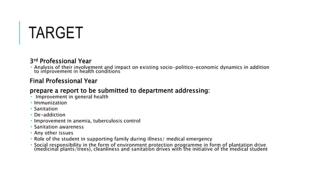 Family Adoption Programme first year mbbs.pptx | Education