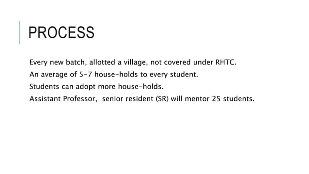 Family Adoption Programme first year mbbs.pptx | Education