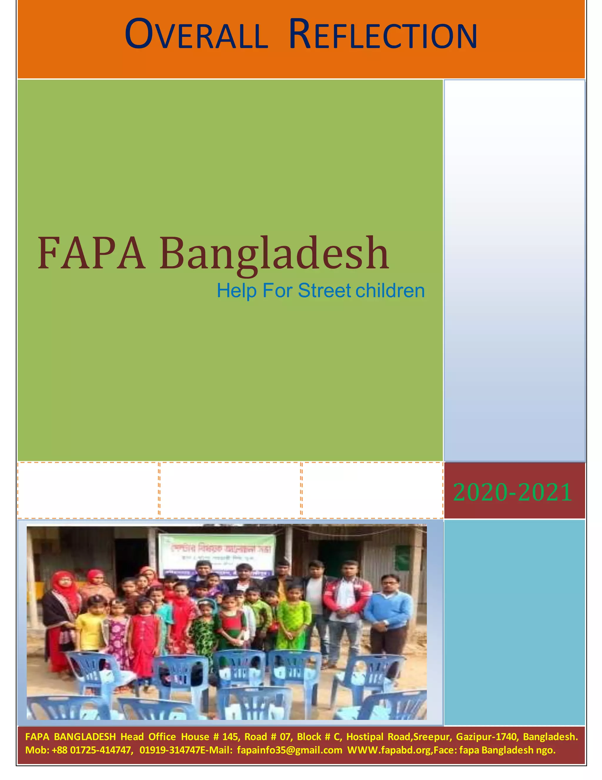 FAPA 2020-2021 Reflection Report | PDF