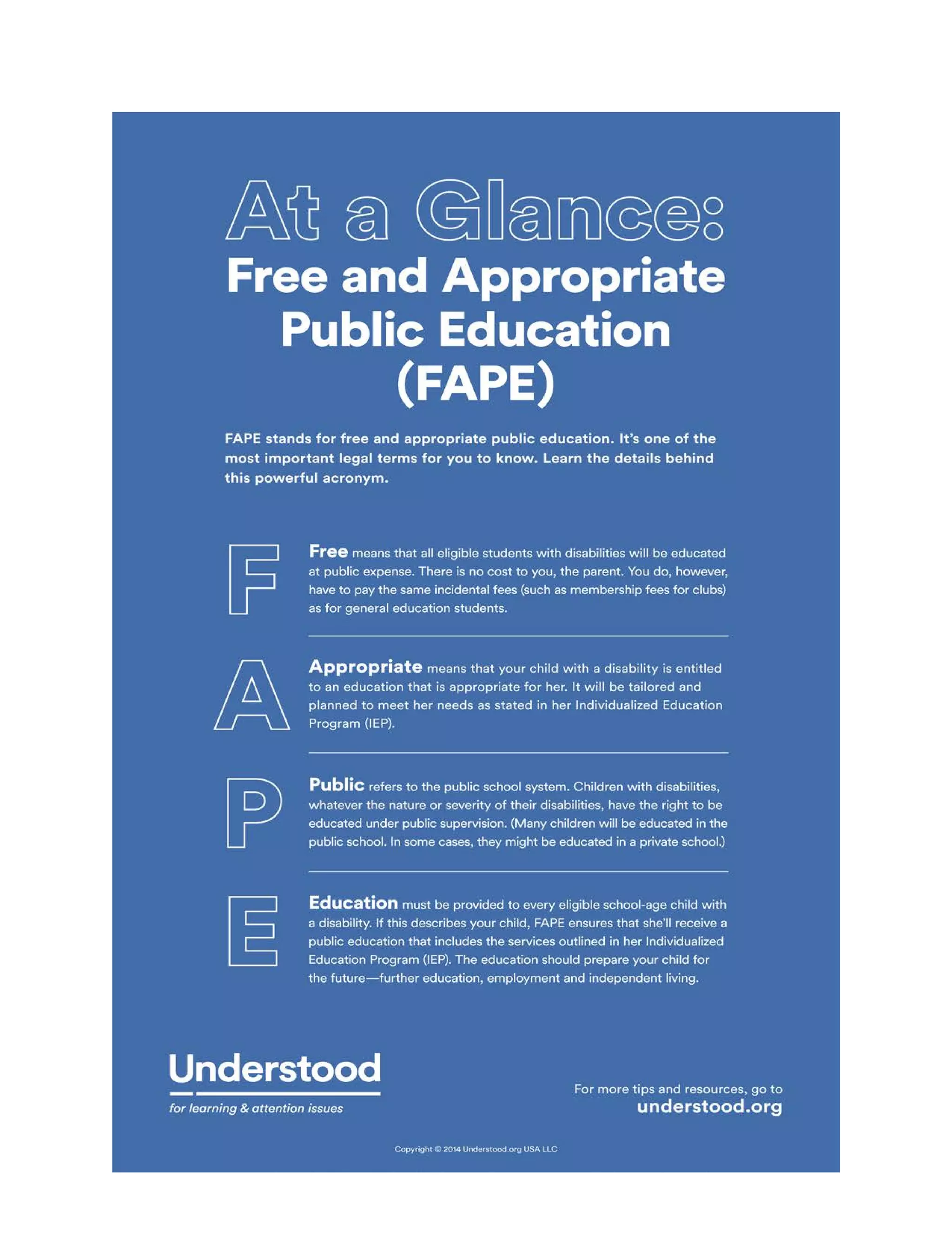 Fape at a glance | PDF