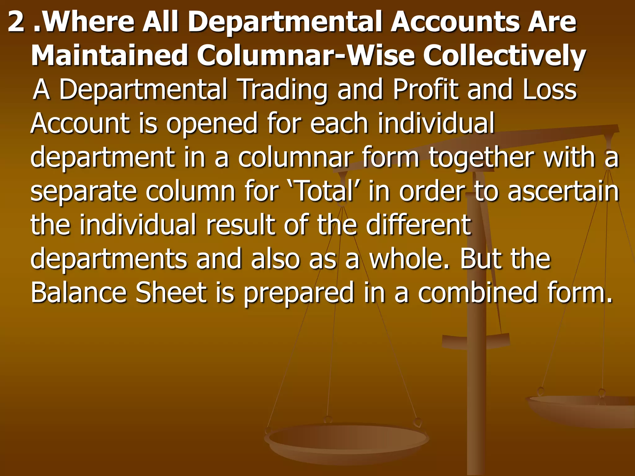 departmental accounting | PPT