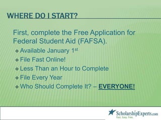 Understanding College Financial Aid | PPSX | Student Financial Aid ...
