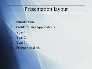 PHD PROJECT INTRODUCTION | PPTX | Computer Software and Applications ...
