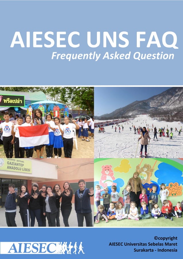 AIESEC UNS - Frequently Asked Questions (FAQ) | PDF