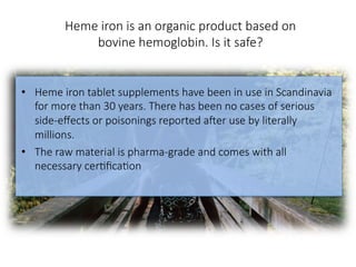 Frequently asked questions about heme iron and supplementation. | PPT