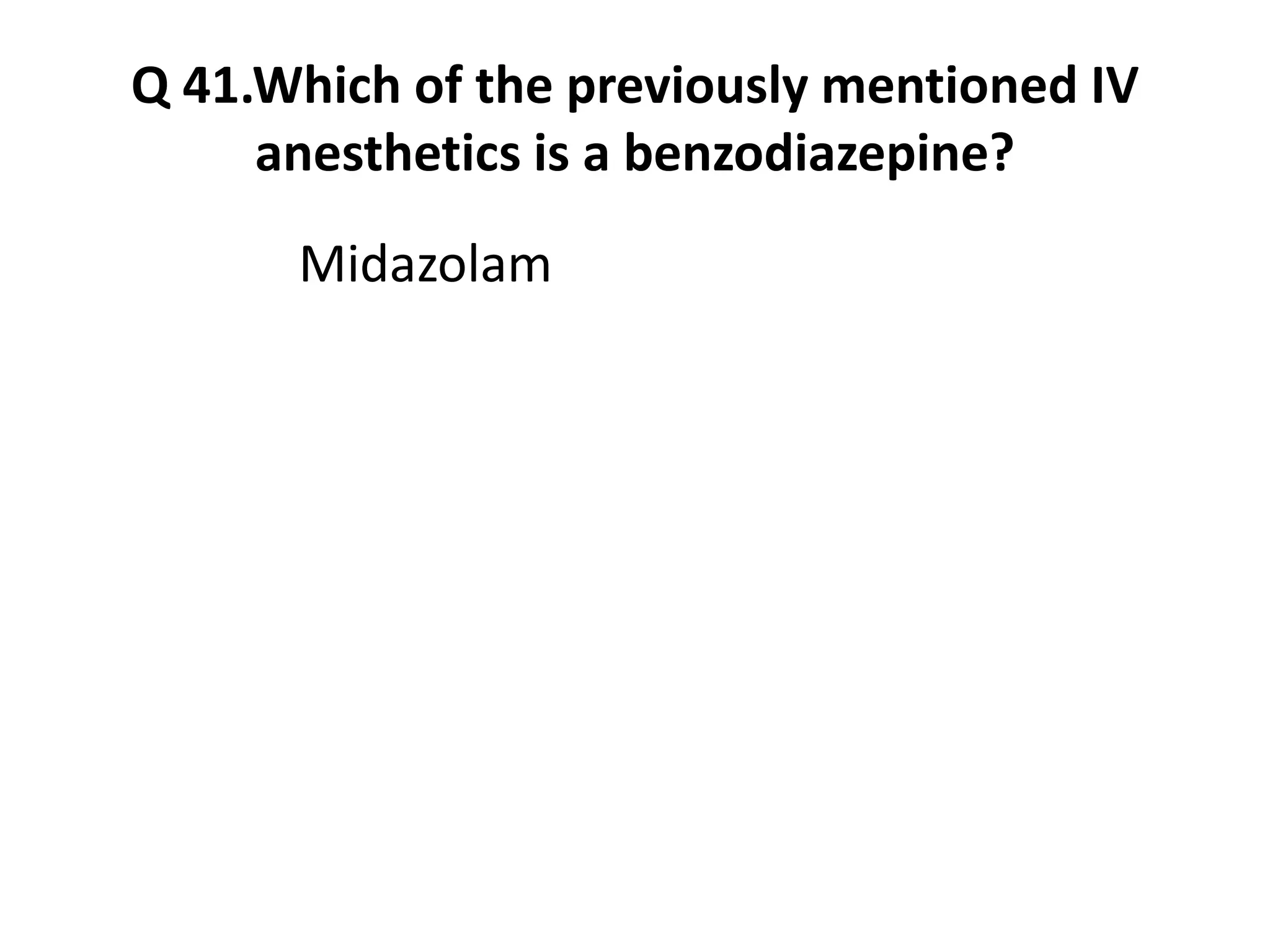 General Anesthetic drugs | PPT