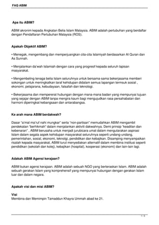 Faq abim | PDF