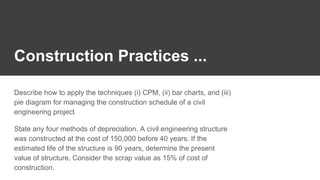Civil Engineering Materials and Construction Practices | PDF