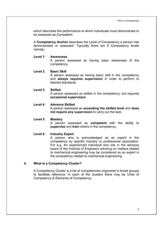 Faq competency | PDF