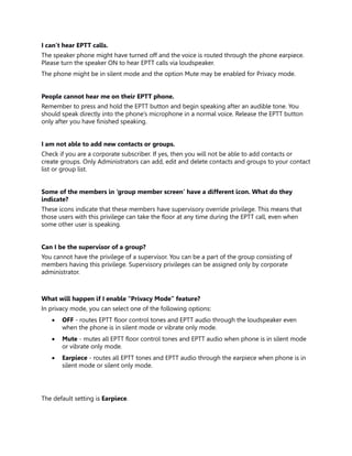Sonim XP5 FAQ GUIDE For ATT | PDF