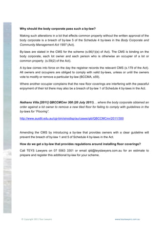 FAQ Installation of Floor Coverings (QLD) Accommodation Module | PDF ...