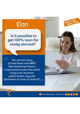 ELAN Overseas Education Loan - FAQ | PDF