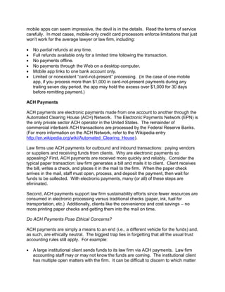 FAQ About Credit Cards and ACH Payments | PDF