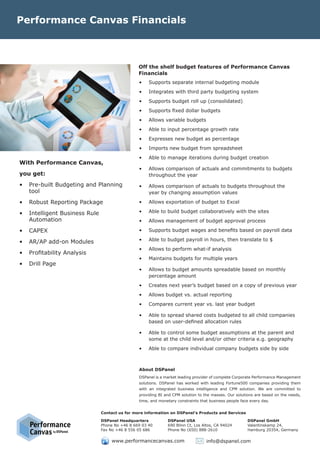 Performance Canvas - Frequently Asked Questions | PDF