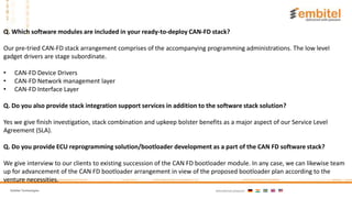 CAN FD Stack Introduction & Related FAQ | PPT