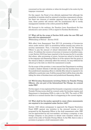 Taxmann's FAQs & Survey on Faceless Assessment | PDF