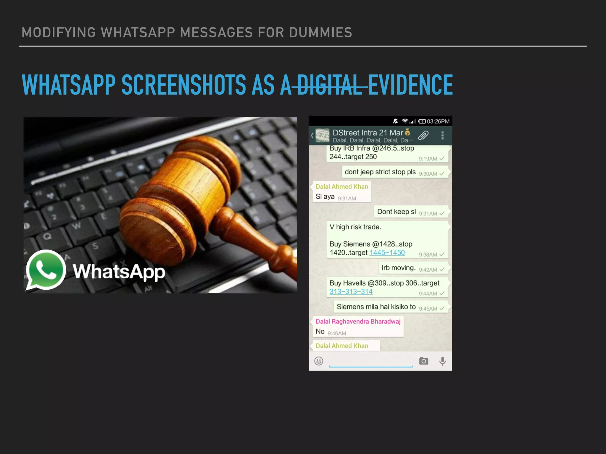 MODIFYING WHATSAPP MESSAGES FOR DUMMIES | PDF