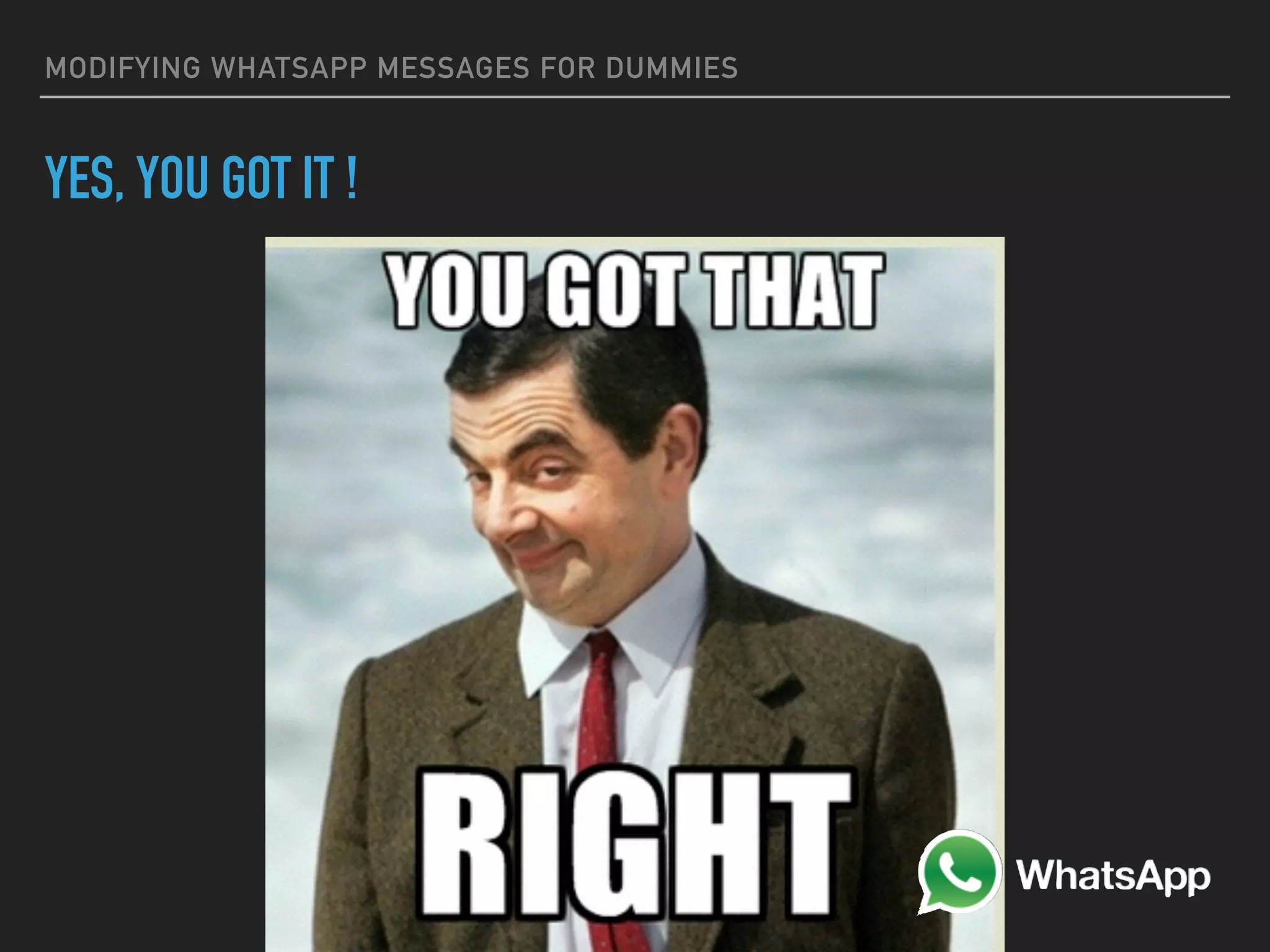 MODIFYING WHATSAPP MESSAGES FOR DUMMIES | PDF