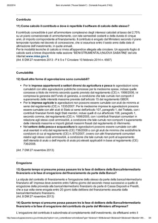 Nuova Sabatini: disponibili le FAQ | PDF