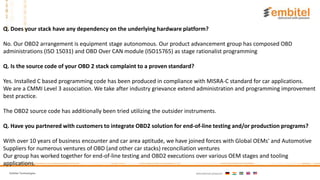 OBD2 Software Introduction & Related FAQ | PPTX