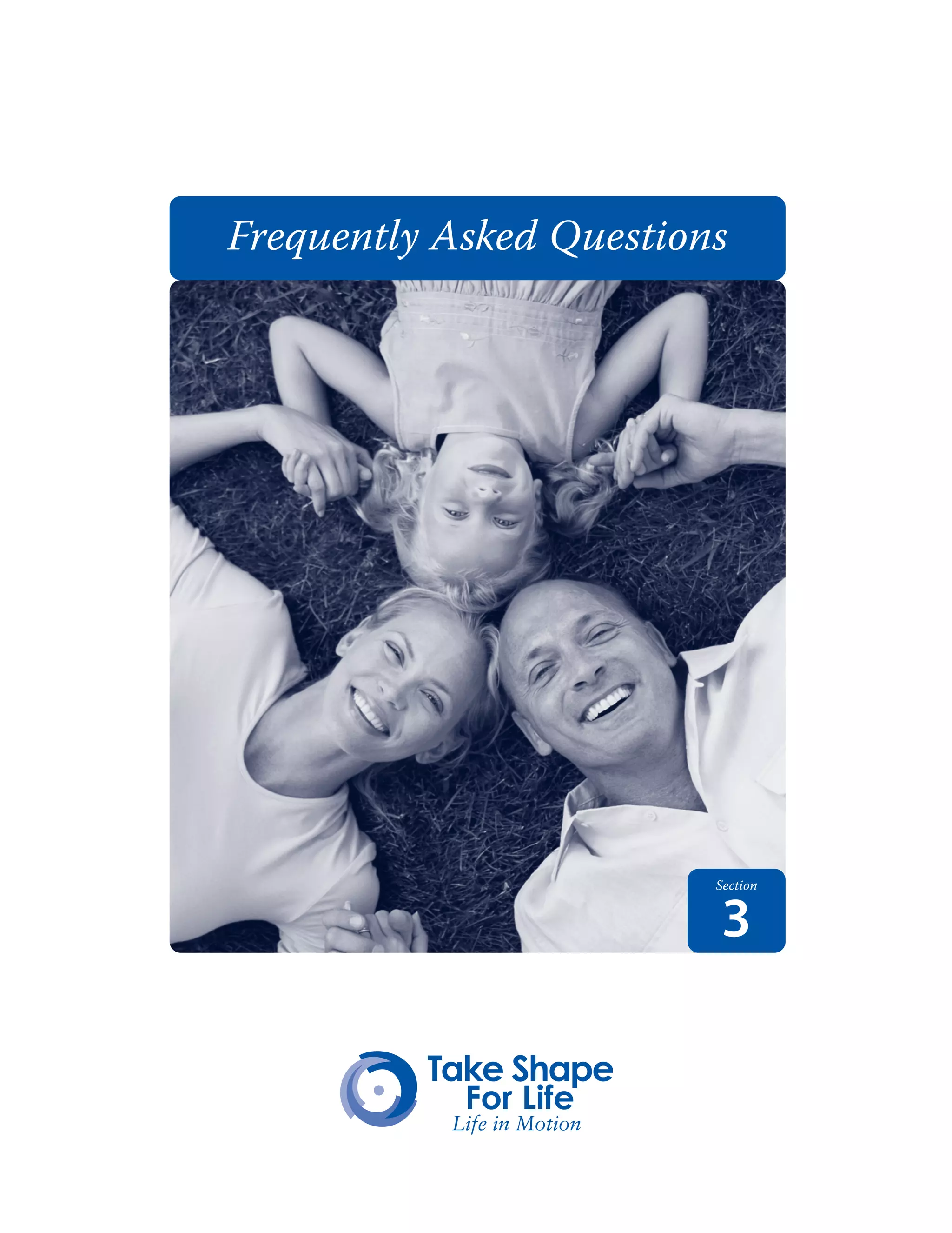 Take Shape For Life FAQs | PDF