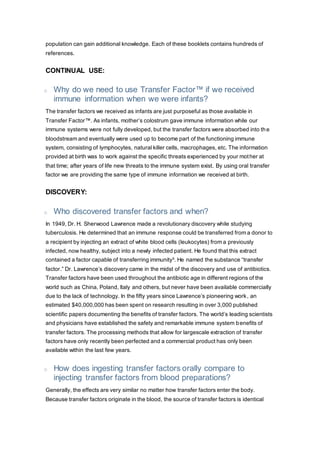 FAQ - Transfer Factor | DOCX