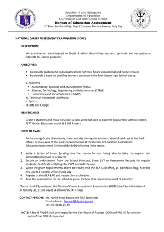 Fa qs bea-ead-testing-programs | PDF