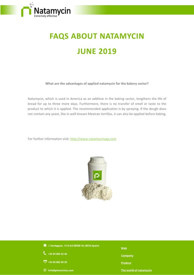 Faqs about natamycin june 2019 | PDF