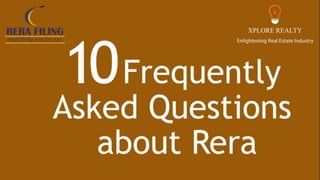 Faq's about rera | PPT