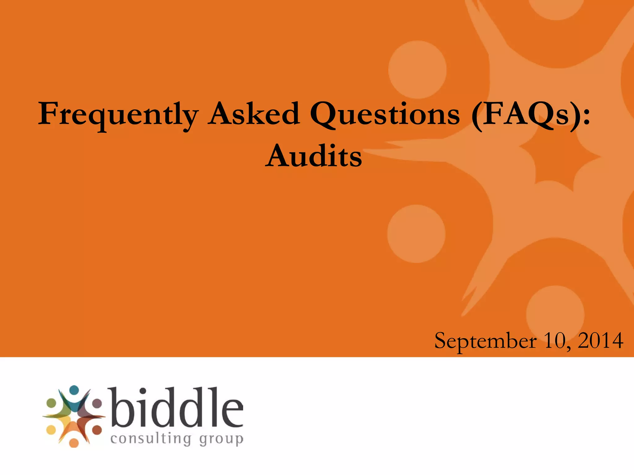 I Get That All the Time! Frequently Asked Questions About OFCCP Audits ...