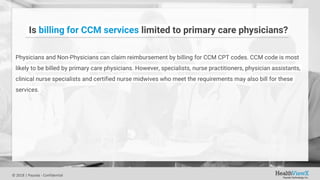 FAQs chronic care management medicare reimbursement billing | PPT