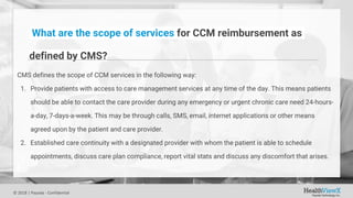 FAQs chronic care management medicare reimbursement billing | PPT