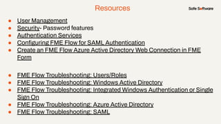 FME Flow Fundamentals for Admins: Setup & Configuration FAQs | PDF