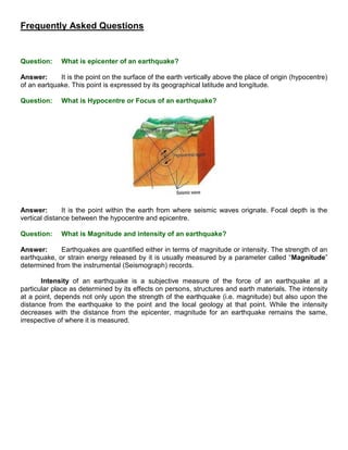 Title image on the FAQs_on Seismology.pdf