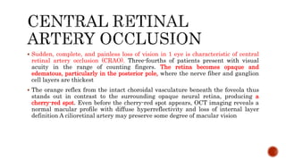 FAR - OIS RAO retinal aretery occlusion AAO | PPT
