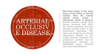 FAR - OIS RAO retinal aretery occlusion AAO | PPT